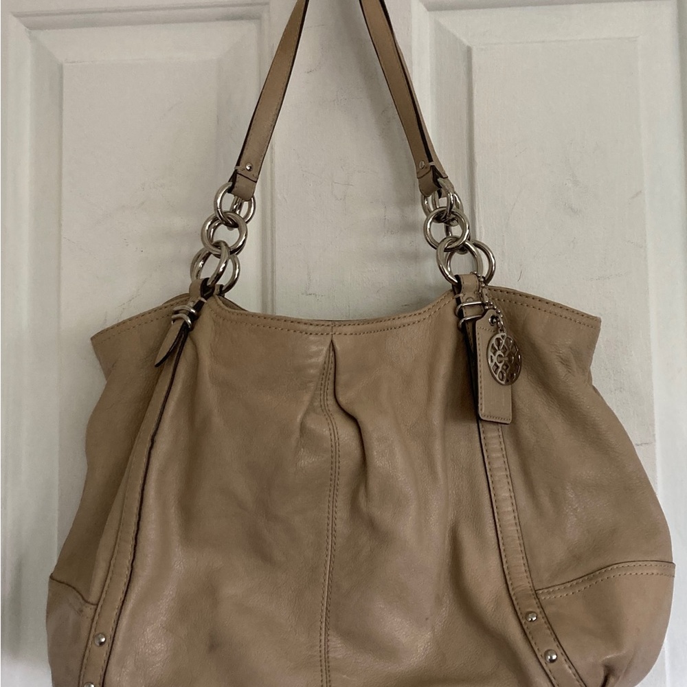 Coach Alexandra Leather Purse Shoulder Bag - Gem